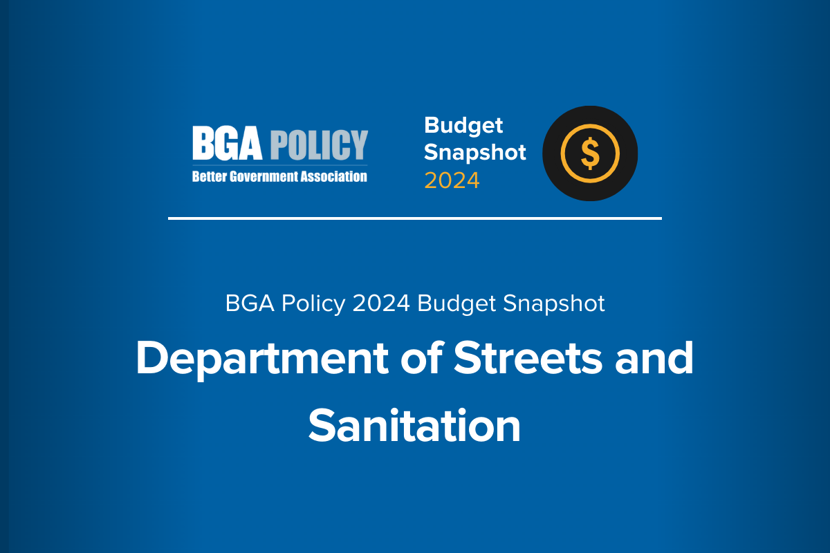 Department of Streets and Sanitation - BGA Policy 2024 Budget Snapshot ...